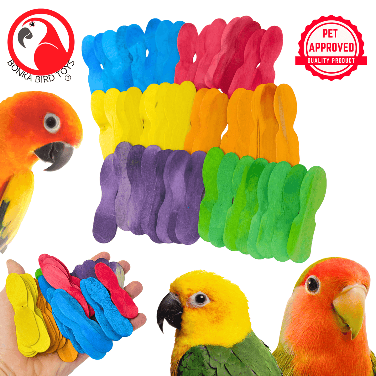 2665 PK50 Mini Scoop Spoons - Bonka Bird Toys