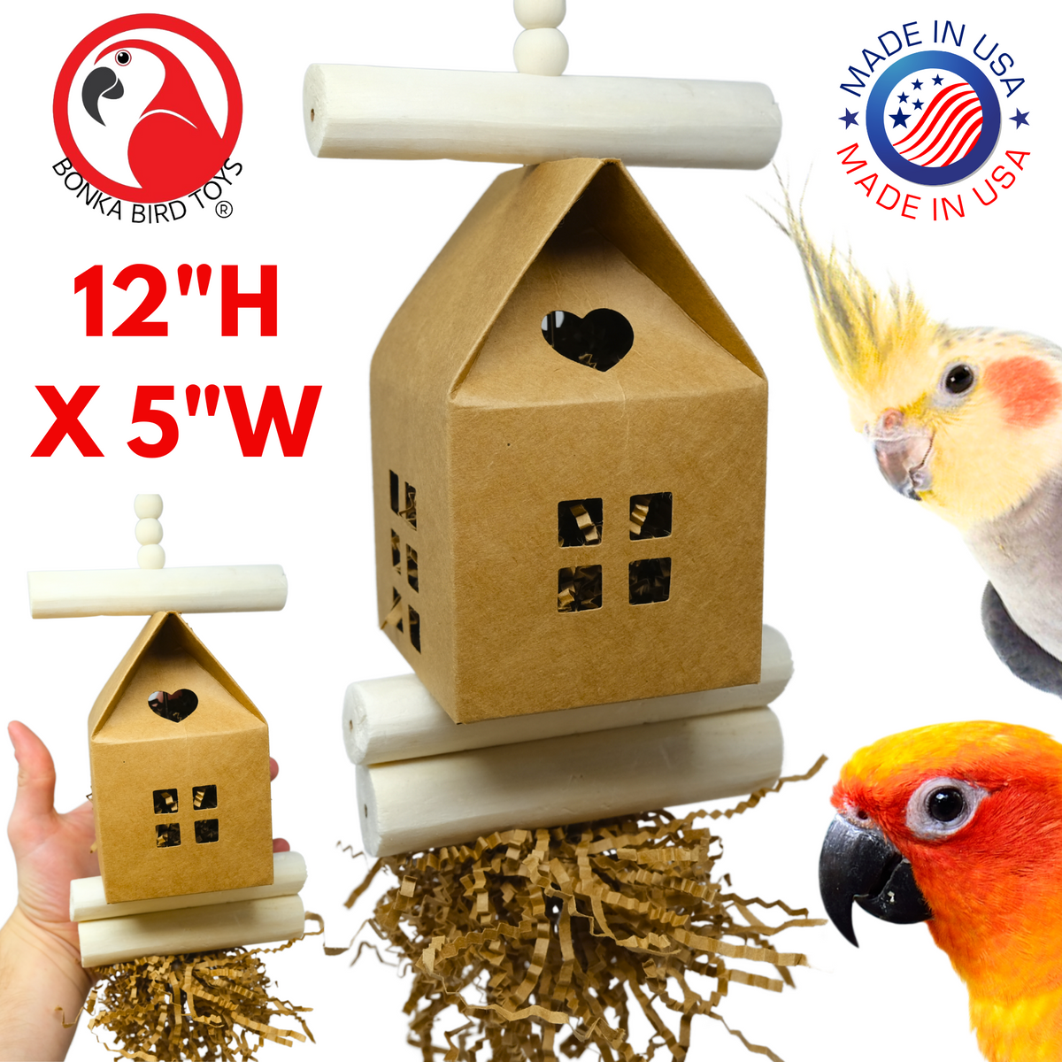 2610 Sola Log Cabin - Bonka Bird Toys