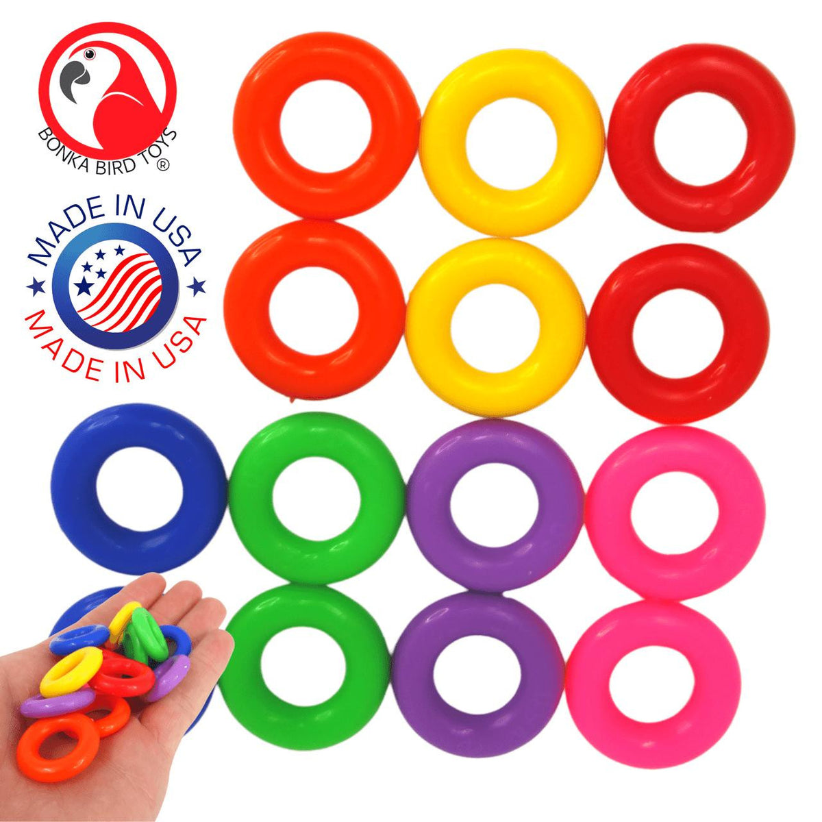 2289 Pk14 Plastic Round Ringfrom bonka bird toys – Bonka Bird Toys